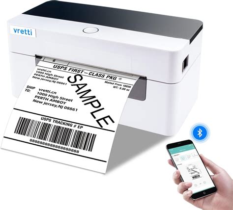 Vretti Shipping Label Printer Bluetooth Thermal Label