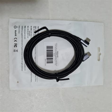 Ugreen Usb C To Angled Usb C Aluminium Shell Nickel Plating Meter Mobile Phones Gadgets