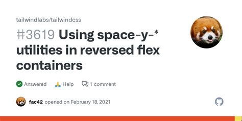 Using Space Y Utilities In Reversed Flex Containers · Tailwindlabs Tailwindcss · Discussion
