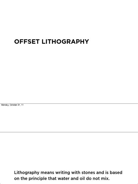122 Offset Lithography Pdf Lithography Printing