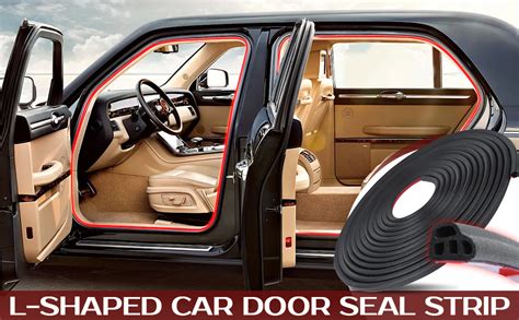 Car Weather Stripping Self Adhesive 53ft 16m Double Layer L Shape