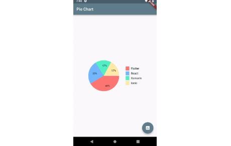 A Pie Chart Widget With Cool Animation