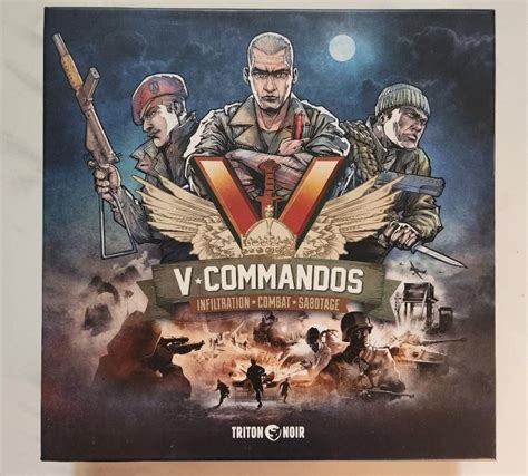 V Commandos Board Game Down In Flames Wwii Guns Blazing Board Game