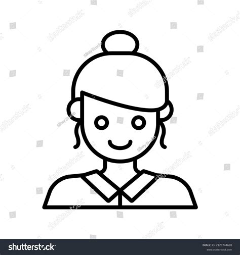 This Simple Profession Avatar Icon Outline Stock Vector Royalty Free 2123744678 Shutterstock