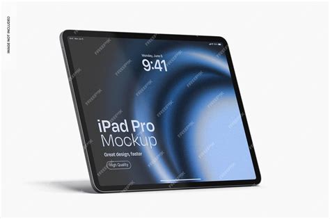 Premium Psd Horizontal Space Gray Ipad Pro Mockup