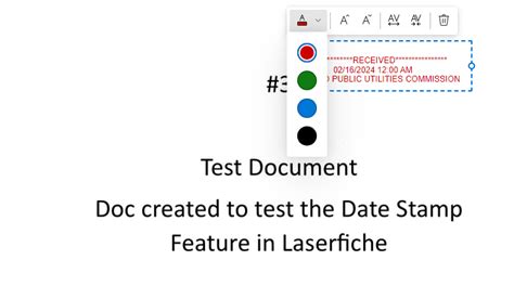 Date Stamp Text Box Annotation Appearing With White Text On The Pdf In Weblink Laserfiche
