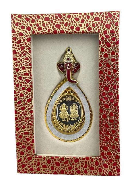 9999 Purity Ganesh Lakshmi Ji Silver Coins With T Wrap For Birthday And Marriage Anniversary