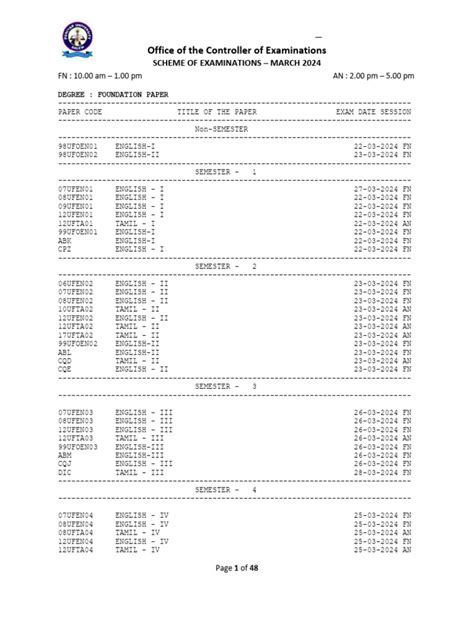 Special Exam Timetable Pdf Mathematical Analysis Computer Programming