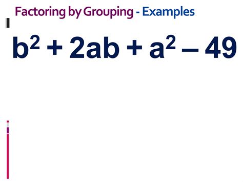 Factoring By Grouping Pptx Education