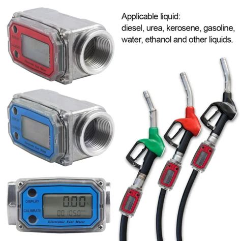 Turbine Flow Meter Sensor Counter Flowmeter Gauge Electronic Flow