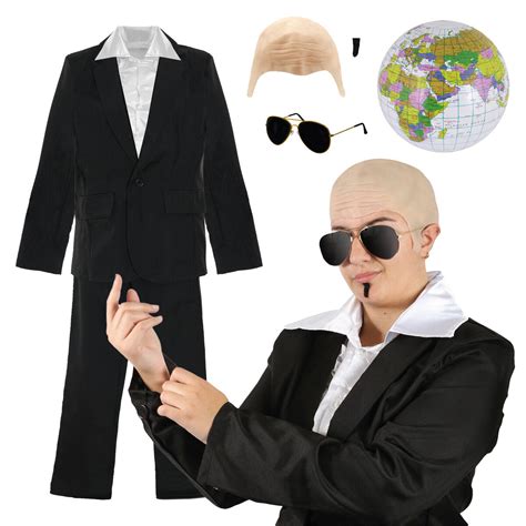 Pitbull Avec Des Cheveux Rappeur Mr Worldwide Pitbull Fancy Dress