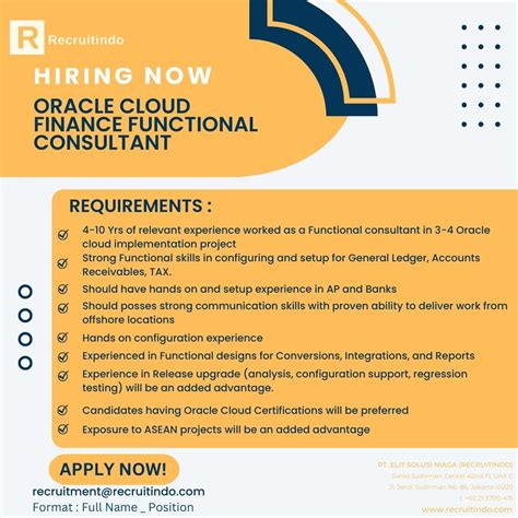 Recruitindo On Linkedin Oracle Oraclecloud Oraclecertified Finance Consultant Hiring…