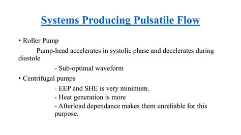 Pulsatile Vs Non Pulsatile Perfusion Pptx