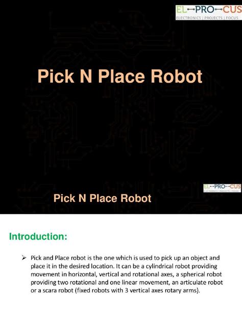 Rf Based Pick And Place Robotic Arm Pdf