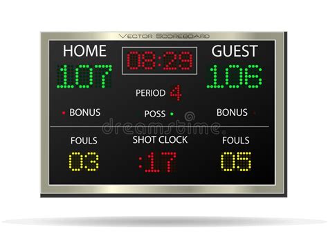 Wig Scoreboard Images Clipart