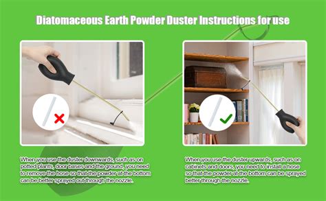 Diatomaceous Earth Duster Powder Sprayer Garden Duster
