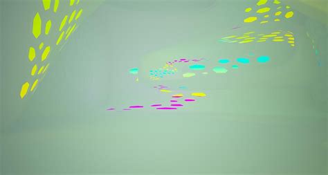Premium Photo Abstract Neon And Colored Gradient Parametric Interior 3d Illustration And Rendering