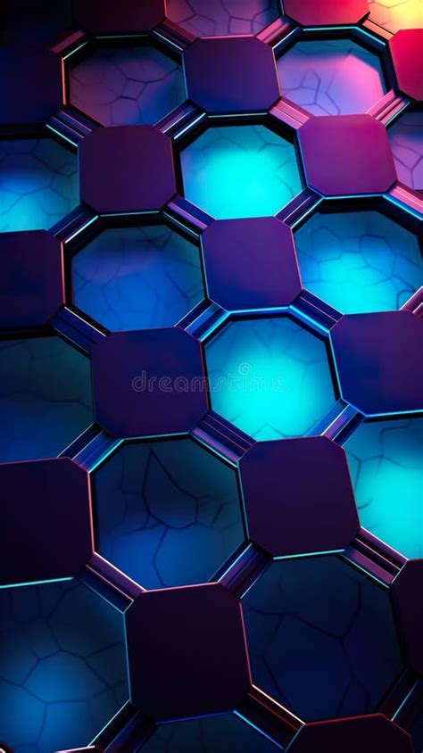 Abstract Cube Shape Background Mosaic Tech Structure Pattern Geometric Square Texture