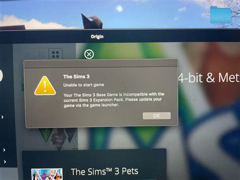 Sims 3 Error Message After Downloading Expansion Pack R Thesims3