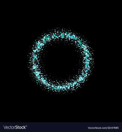 Design Circle With Dust Particles Royalty Free Vector Image