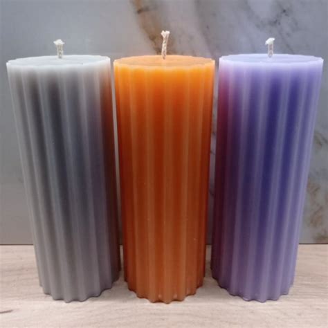 Великі рифлені свічки тривалого горіння🔥 — цена 225 грн в каталоге Свечи Купить товары для дома