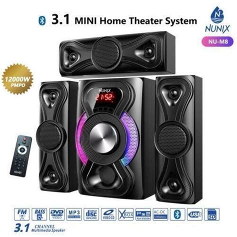 Nunix 3 1ch Home Theater Speaker System M 8 Almar Designs And Appliances