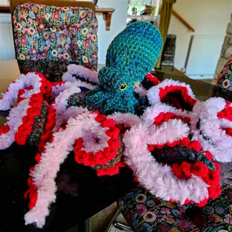 Crochet Pattern Realistic Cuttlefish Amigurumi Cuttlefish Stuffed