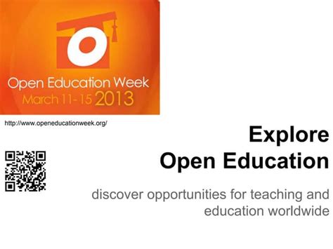Open Education Week 2013 Ppt