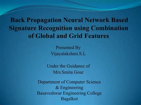 Signature Recognition Pptx