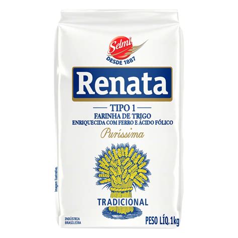 Farinha Trigo Tipo 1 Tradicional Renata Pacote 1kg Dom Olivio
