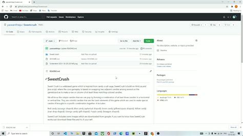 Sweet Crush Candycrush Using Html Css Javascript Webbased Game Youtube