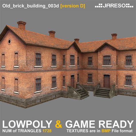 Two Floor Old Brick Building Games 3d 3ds