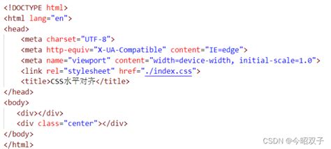 CSS水平对齐 CSDN博客