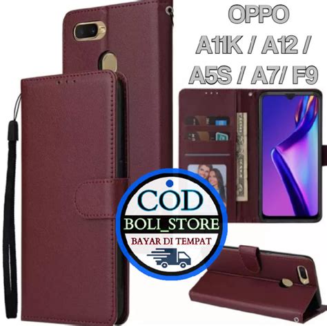 Casing Case Hp Kulit Cocok Untuk Tipe Hp Oppo A K A A S A F Casing Dompet Sarung Hp