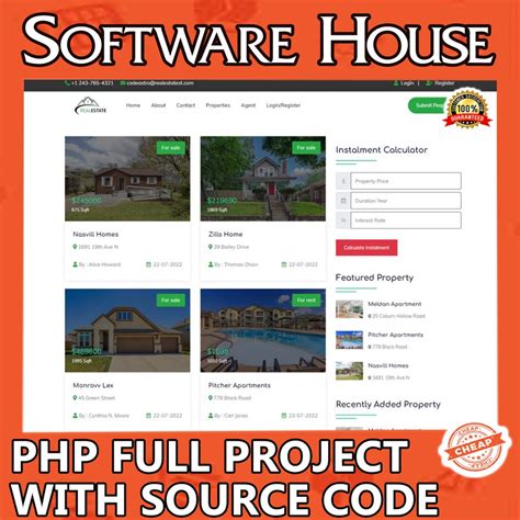 Real Estate Management System Full PHP Project With Source Code Shopee Malaysia