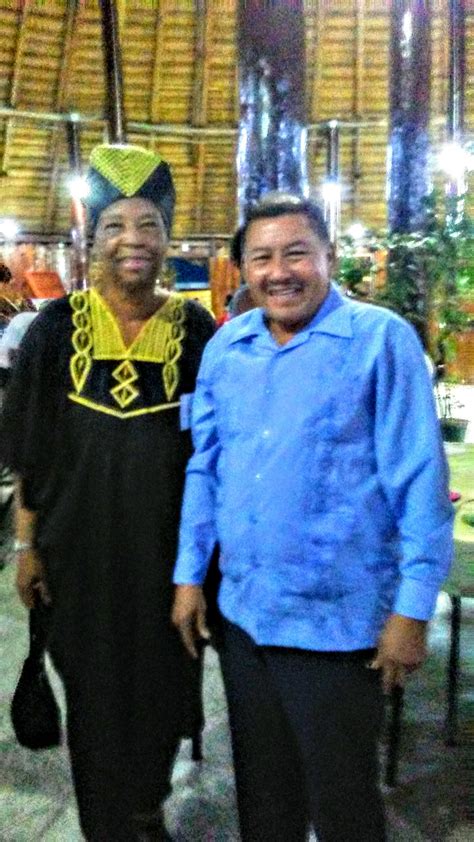 With Sydney Allicock Demerara Press