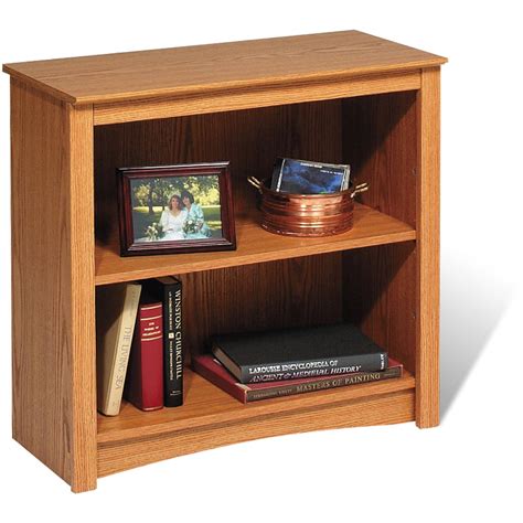 Prepac 2 Shelf Bookcase Natural Oak Laminate