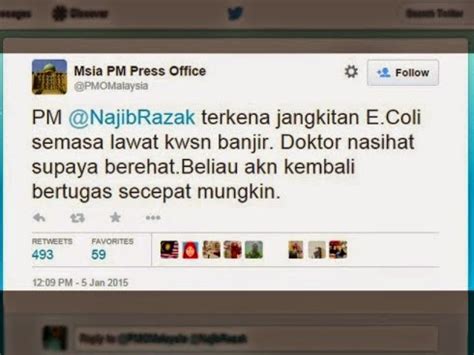 Pm Najib Dijangkiti Jangkitan Ecoli Santai Malam