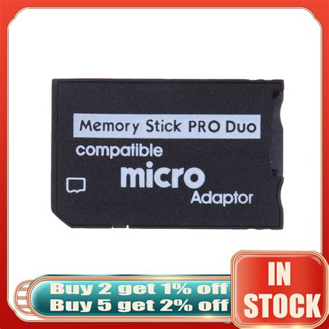 Alloet محول بطاقة ذاكرة Micro Sd ، لـ Psp ، Micro Sd ، 1 ميجا بايت 128 جيجا بايت ، Pro Duo