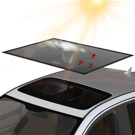 Magnetic Car Sunroof Sun Shade Breathable Mesh Car Roof Cover For