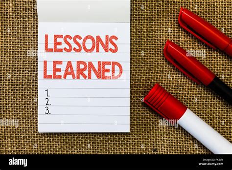 word writing text lessons learned business concept for promote share