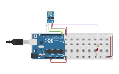 circuit design ligando led por meio de bluetooth hc 05 06 arduino