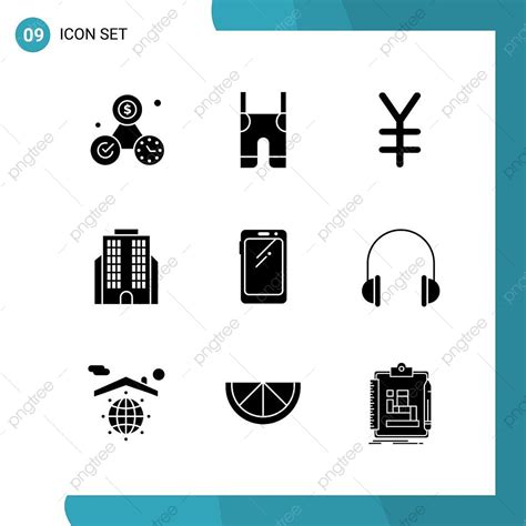 9개의 글리프 기호로 구성된 벡터 팩 상징 의 세트 Png 일러스트 및 벡터 에 대한 무료 다운로드 Pngtree