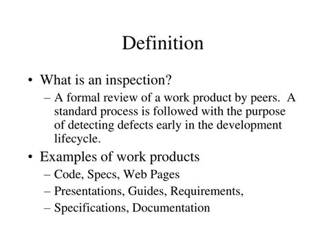 Ppt Software Inspections Powerpoint Presentation Free Download Id