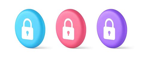 Premium Vector Padlock Locking Web Access Button Password Security Protection Safe Encryption