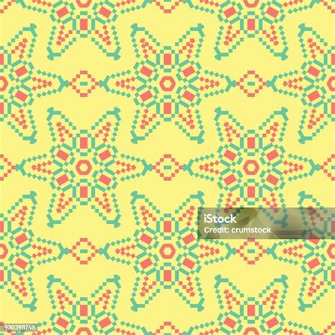 꽃의 완벽 한 패턴입니다 밝은 색 배경 벽지에 대 한 분홍색과 녹색 꽃 요소와 0명에 대한 스톡 벡터 아트 및 기타 이미지 0명 꽃무늬 노랑 Istock