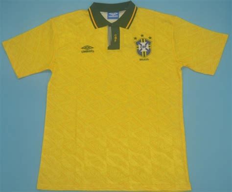 Attractive Brazil Retro Jersey World Cup 1986