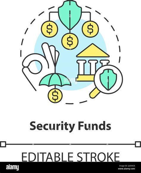 Security Funds Concept Icon Stock Vector Image And Art Alamy
