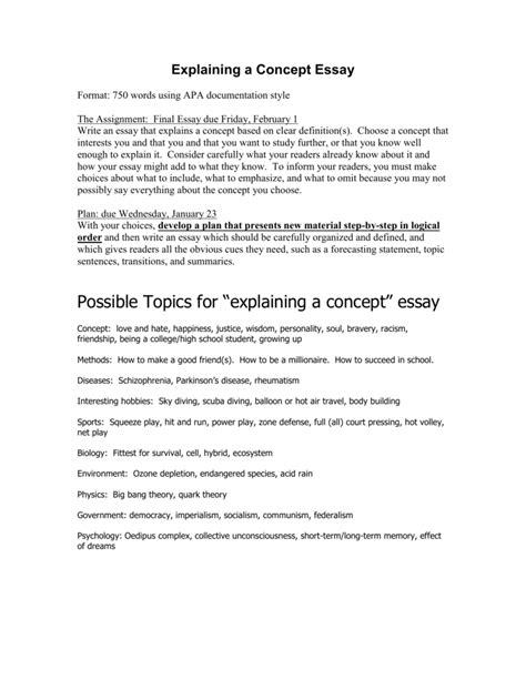 Short Example Of Concept Paper At Joan Fleming Blog