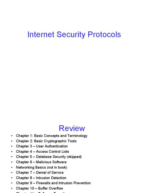 02 Network Security Protocols Pdf Transport Layer Security